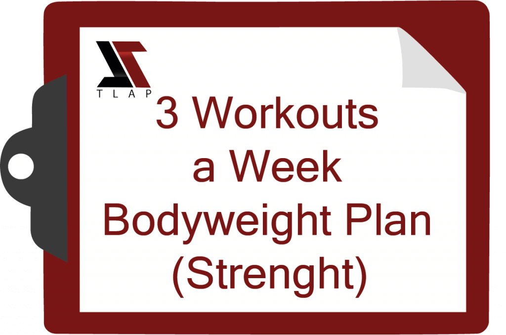 3 Workouts a week Bodyweight Plan (Strength) - TLAP Sports